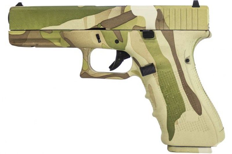 Pistola Glock EU17 camo Raven 87041 pistolas gas gbb airsoft — Coronel ...