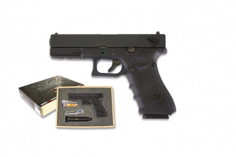 Pistola Glock EU18 negra Raven 87045 pistolas gas gbb airsoft — Coronel ...